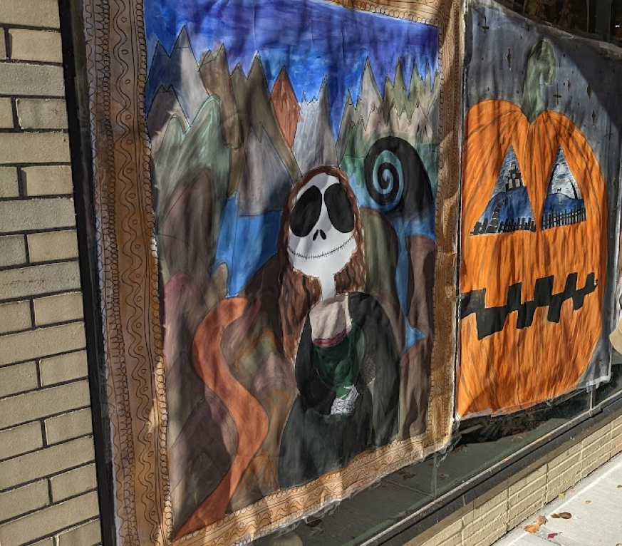 Students take part in annual Halloween window painting contest - The ...