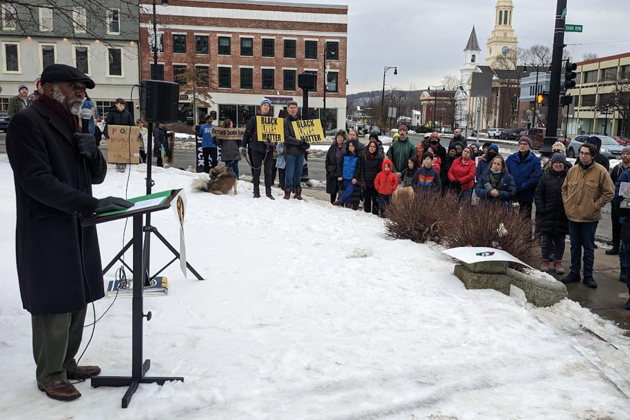 NAACP holds peaceful protest against police brutality - The Berkshire Edge