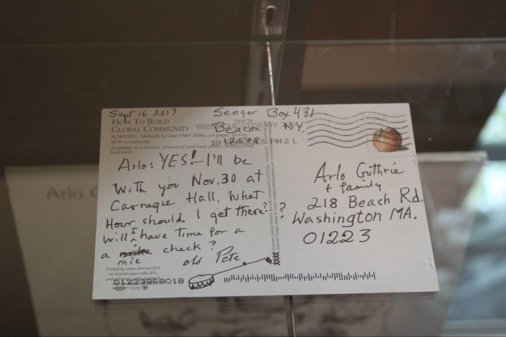 Native Son comes home: Arlo Guthrie's historical artifacts on display ...