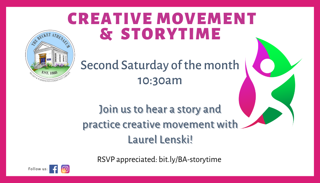 Creative Movement & Storytime @BecketAthenaeum - The Berkshire Edge