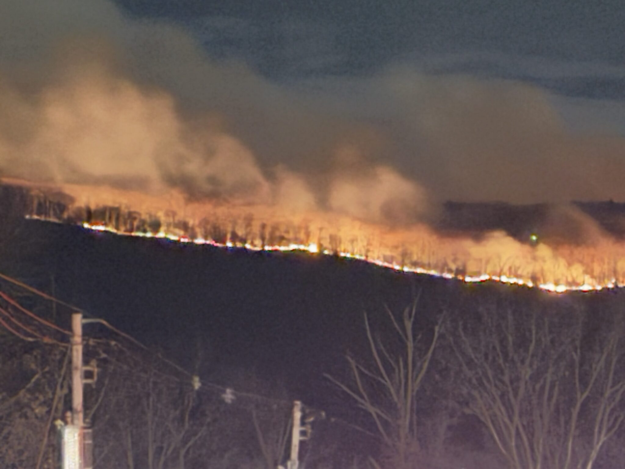 Firefighters respond to wildfire in Great Barrington - fire most likely ...