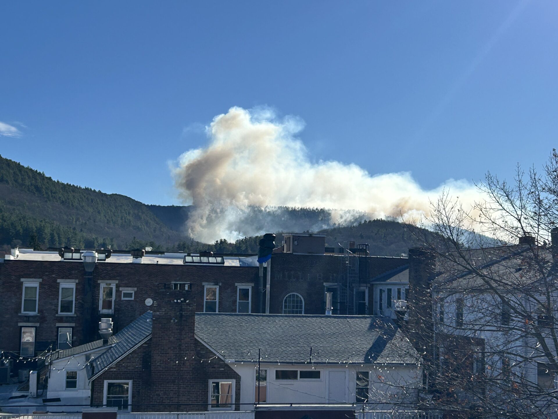 Firefighters respond to wildfire in Great Barrington - fire most likely ...