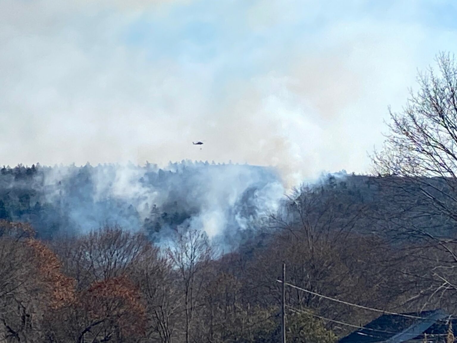 Firefighters respond to wildfire in Great Barrington - fire most likely ...