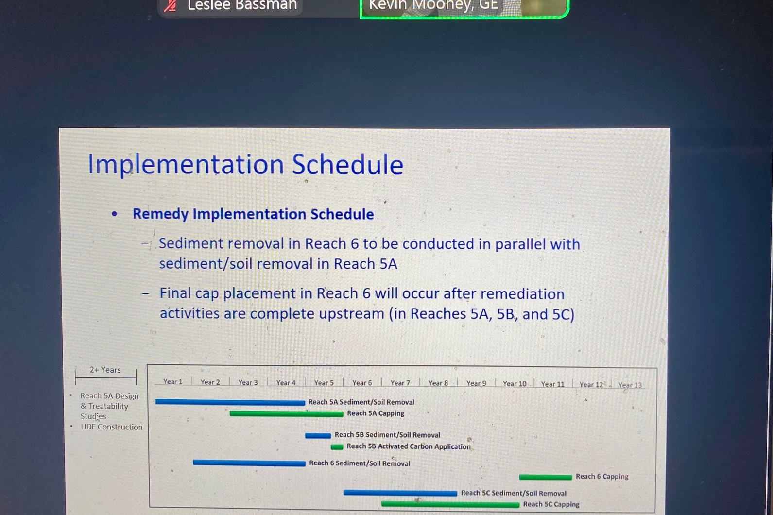 GE representatives outline Housatonic Rest of River remediation plan for Woods/Valley Mill Pond ...