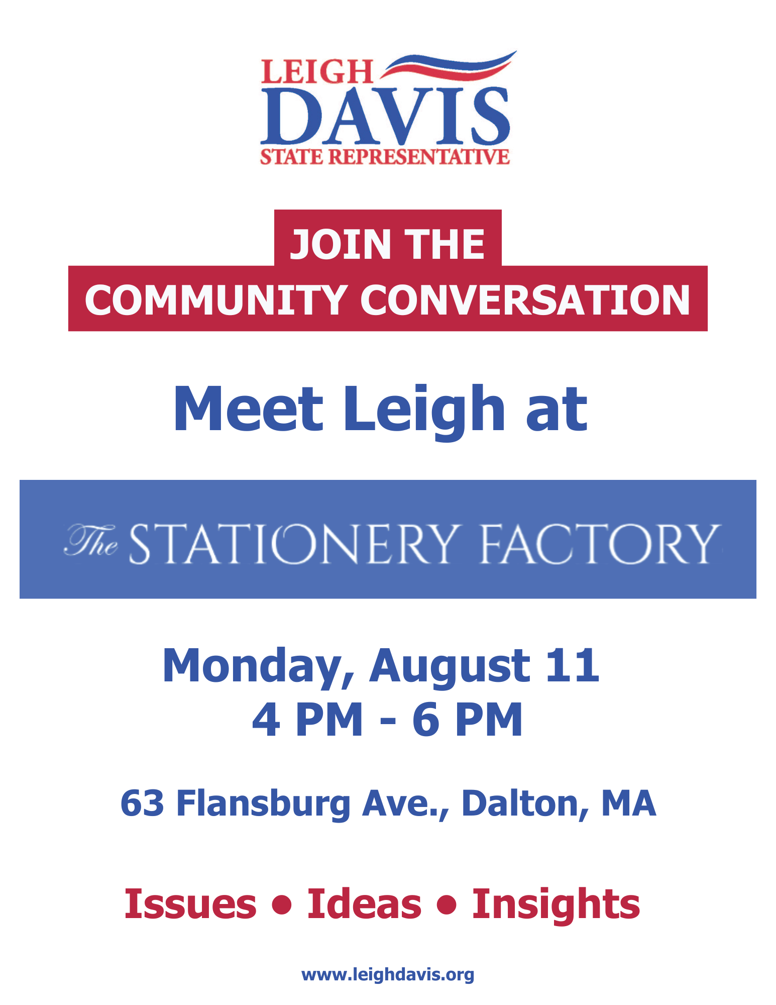 Community Conversation with 3rd Berkshire District State Rep. Leigh ...