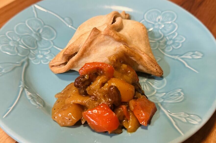 Leftover Turkey and Mashed Potato Samosas with Mango Chutney from the ...
