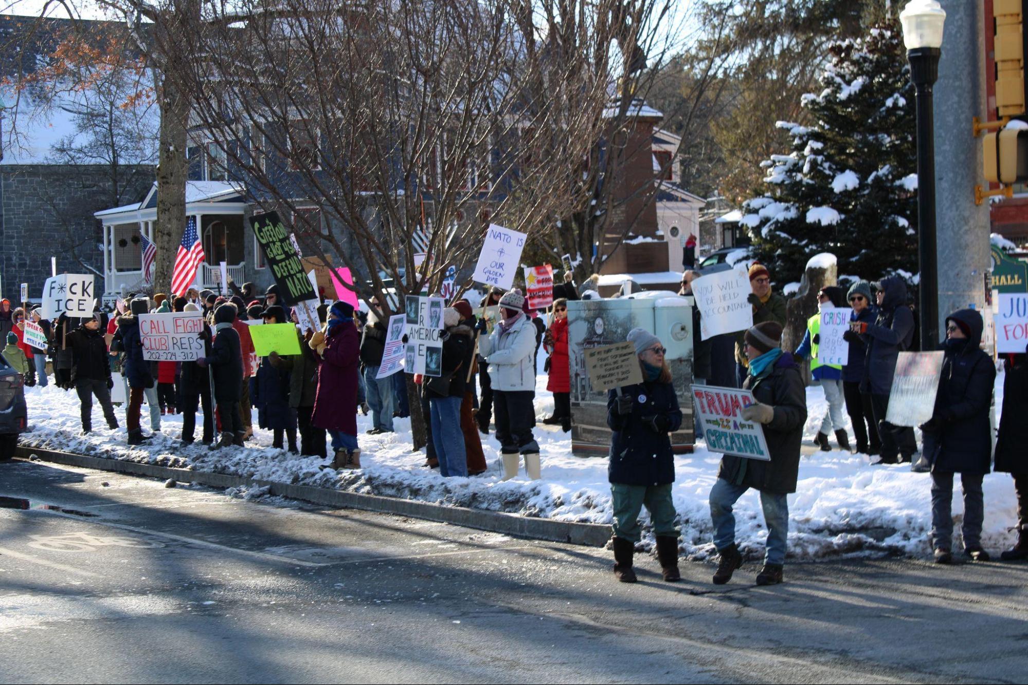 Berkshire County residents brave the cold to voice loud disapproval of ...